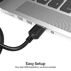 SABRENT USB 3.0 to SSD / 2.5 Inch SATA I/II/III Hard Drive Adapter (EC-SSHD)