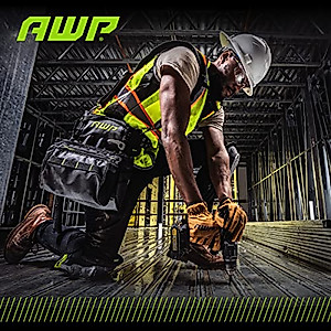 AWP Duck Canvas Utility Work Gloves for Men and Women, Abrasion Resistant, Large,Brown
