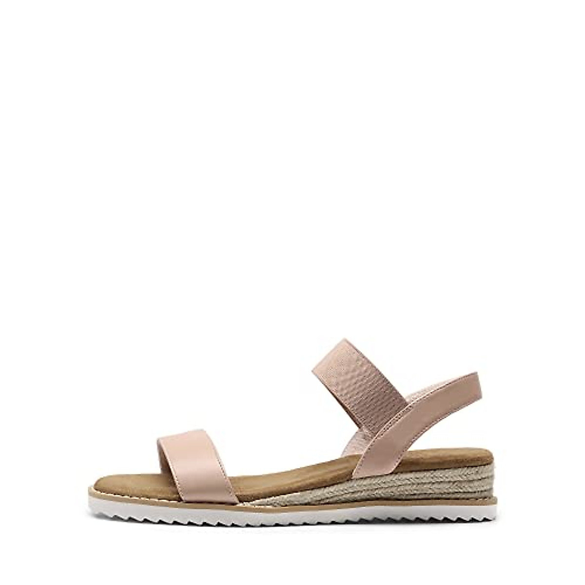 DREAM PAIRS Womens Open Toe Espadrilles Dressy Ankle Straps Wedges Sandals SDPW2310W,Nude Pink,10