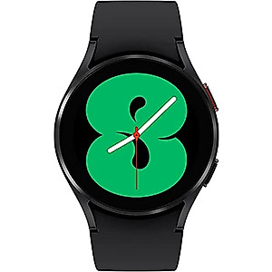 Samsung Galaxy Watch 4 40mm Smartwatch with ECG Monitor Tracker for Health Fitness Running Sleep Cycles GPS Fall Detection LTE US Version, Black (Renewed)