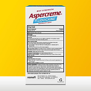 Aspercreme Essential Oils Lidocaine Pain Relief With Lavender, Roll-On No Mess Applicator, 2.5 oz.