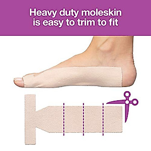 ZenToes Turf Toe T-Straps - 10 Pack Moleskin Splints for Big Toe Injuries - Adhesive Toe Straighteners