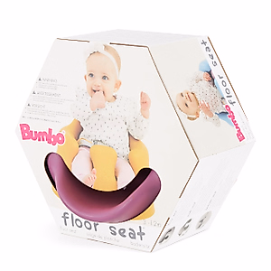 Bumbo B10013 Baby Infant Soft Foam Comfortable Wide Floor Seat with 3 Point Adjustable Harness, Grape Purple