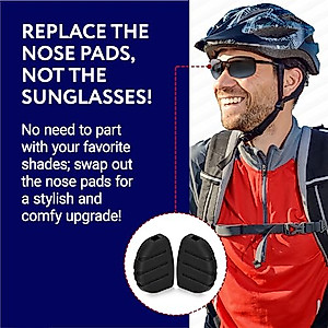 IMPRESA [2 Pairs] Nose Pads For Maui Jim Sport and Martini Sport Sunglasses - Replacement Nose Piece - Easy Slip On Nose Pads - Silicone Sunglass Nose Pads Parts