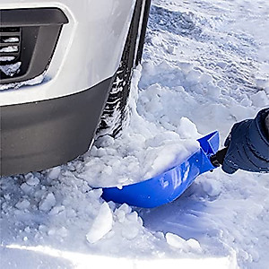 SubZero 17211 Auto Emergency Snow Shovel with Extendable Handle (Colors may vary)