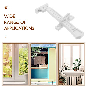 DOITOOL Window Stopper Window Safety Baby Proof Sliding Door Locks Sliding Door Stopper Sliding Doors Security Lock Window Lock White Child Protection Abs Anti- Lock