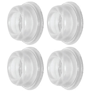 Door Stopper Wall Protector [4 Pack] - Clear Self Adhesive Rubber Door Bumpers. Prevent Damage to Walls from Door Knobs Handles - Door Stop