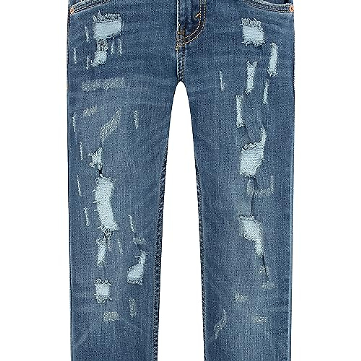 Levi's Boys' 510 Skinny Fit Destructed Jeans, Paper Shredder, 12