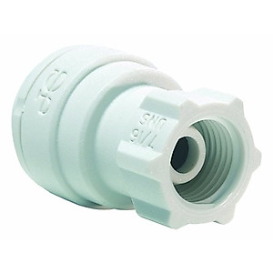 John Guest Speedfit PP3208U7W 1/4OD by 7/16-24 UNS Faucet Connector, 10-Pack