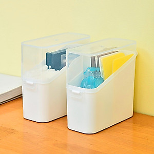 CREHNIL Cow Cheese Slice Holder Storage Container For Refrigerator Sliced Shredded Keeper Containers For Fridge (White)
