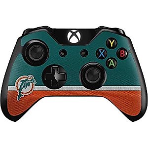 Skinit Decal Gaming Skin Compatible with Xbox One Controller - Officially Licensed NFL Miami Dolphins Vintage Design