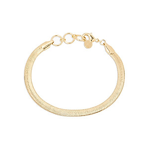 gorjana Women's Venice Adjustable Snake Link Chain Bracelet, 18k Gold Plated