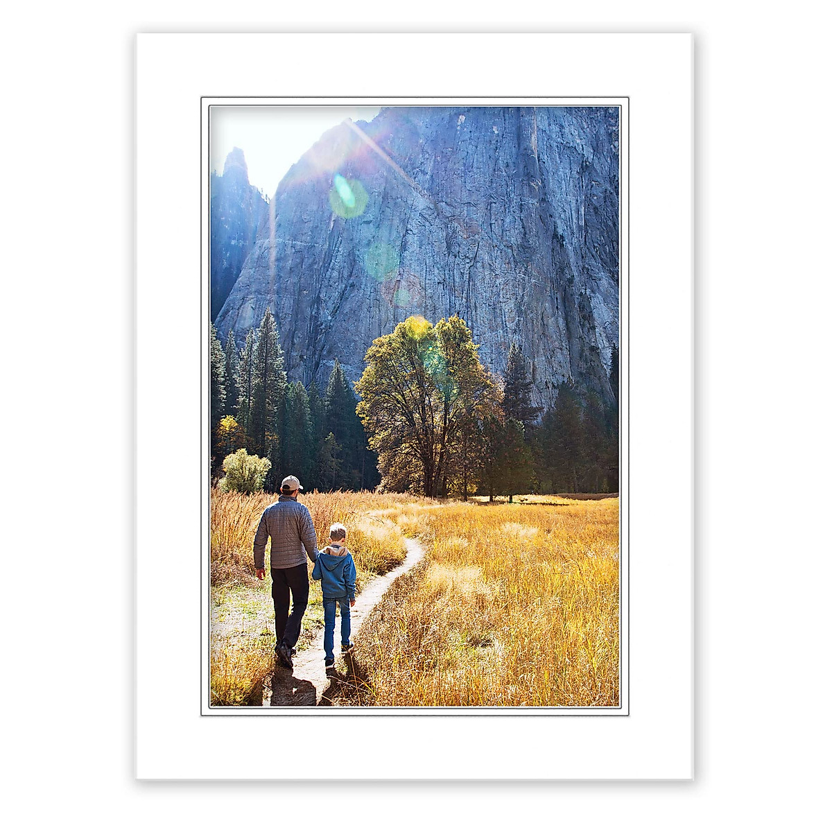 10x12 Mat for 8x10 Photo - Precut White on White Double Mat Picture Matboard for Frames Measuring 10 x 12 Inches - Bevel Cut Matte to Display Art Measuring 8 x 10 Inches - Acid Free ONE MAT