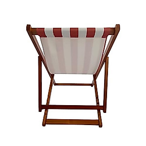 Sybrioka Patio Sling Chair, Recling Camping Chairs, Folding Lounge Chair, Adjustable Backrest, 220 Lbs Weight Capacity