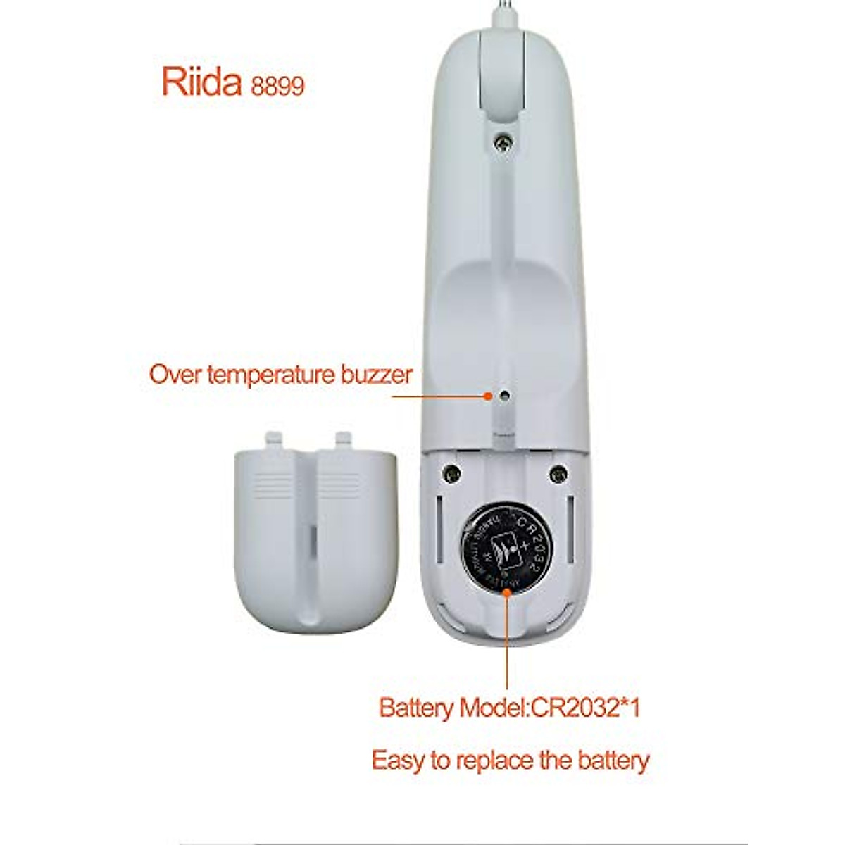 Digital Meat Thermometer Candy Thermometer with Large Display Kitchen Instant Read Cooking Food Thermometer for BBQ Smoker Grilling Oil Deep Fry Meat Thermometer with Long Probe