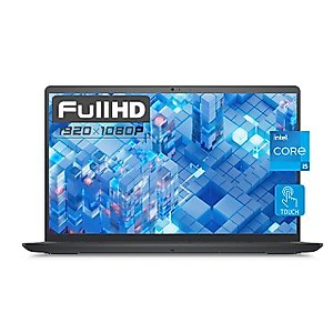 Dell Inspiron 3511 Laptop, 15.6" FHD Touchscreen Anti-Glare Display, Intel Core i5-1135G7 Quad-Core Processor, 16GB RAM, 1TB PCIe SSD, HDMI, Wi-Fi, Webcam, Windows 11, Black