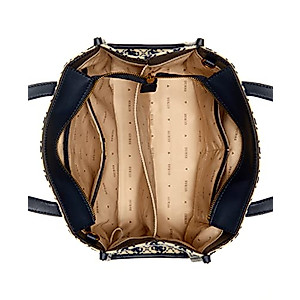 GUESS Izzy 2 Compartment Tote, Navy Logo