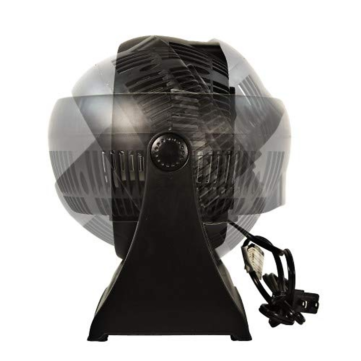 Comfort Zone CZHV8T 8” 3-Speed, Wall-Mountable Table Fan with 180-Degree Adjustable Tilt, Black