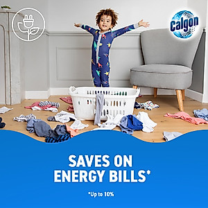 Calgon 4-in-1 Washing Machine Cleaner and Water Softener Tablets, 75 Count, Removes Limescale, Residue, Dirt, Rust & Malodours, Deep Clean, XL Pack Size