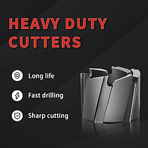 S&F STEAD & FAST Spot Weld Cutter Kit, 7 Cutters, 3/8 Shank, Depth of Cut 1/4, Cutting Diameter 5/16-3/4