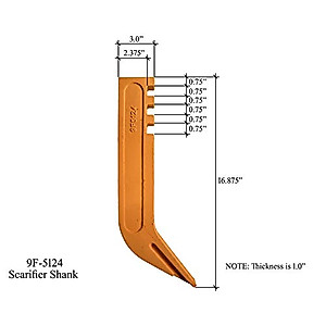 2 - Scarifier Shanks, Fits Most Caterpillar Motor Gaders- 9F-5124, 195-7218