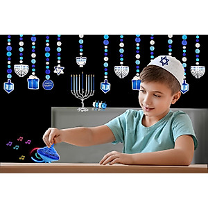 The Dreidel Company Hanukkah Musical Light-Up Dreidel Spinning Tops Set, Plays 2 Classic Hanukkah Songs, Assorted Colors (2-Pack)