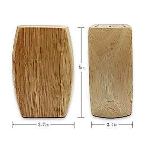 IDEAL ERA Farmhouse Kitchen Decoration Knife Block For Steak Knives 5 Inch Utility Knives 6 Piece Slot Organizer Durable 100% Natural Wood 3.7x2.4x5inches, Light Brown (D-01)