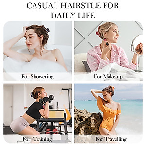 Beauty.H.C Large Hair Claw Clips for Women, 6 Pack - Nonslip Neutral Clips for Thick, Long, Thin, Curly Hair, Trendy Aesthetic Accessories - Waterproof for Facial Cleaning, Showering, Makeup