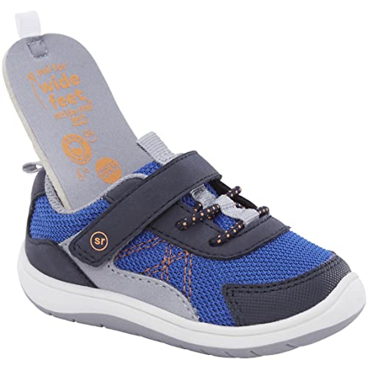 Stride Rite 360 Boys Carson Athletic Sneaker, Blue, 6 Toddler