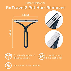 Pet Hair Remover - Special Dog Hair Remover Multi Fabric Edge and Carpet Scraper - Pet Hair Remover for Couch, Furniture Carpet, Car, Clothes & Bedding(3 PCS)