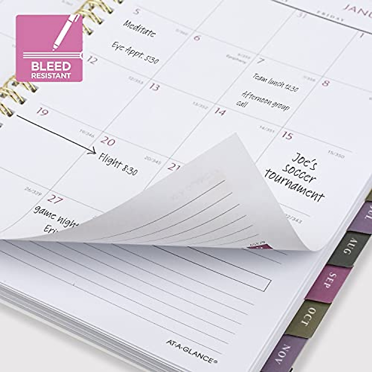 2022 Weekly & Monthly Planner by AT-A-GLANCE, 8-1/2" x 11", Large, BADGE Medallion (1565M-905)