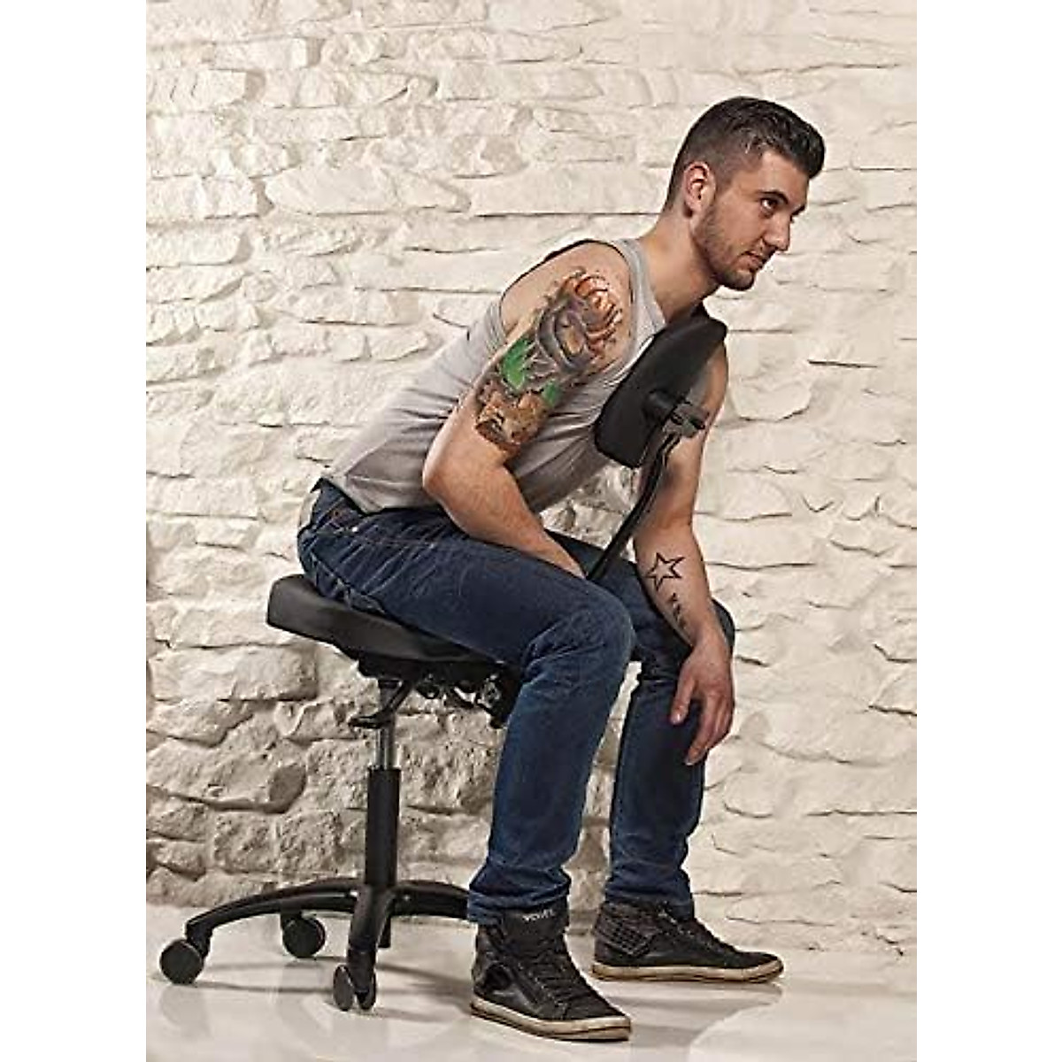 Precision Professional Tattoo Stool - Black