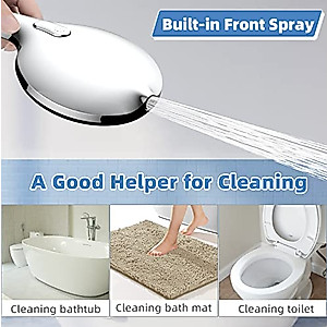 TEYOON 5-mode Handheld Shower Head with 6 ft. Stainless Steel Hose and Adjustable Bracket, Premium Chrome