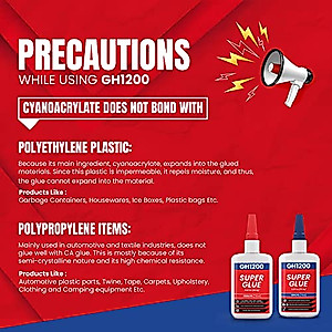 2 Oz Value Pack (57-Gram) Strong Super Glue All Purpose with Anti Clog Cap. Super Fast Thick and Strong Adhesive SuperGlue. Cyanoacrylate Glue for Hard Plastics, DIY Craft, Metal and Many More