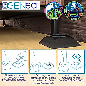 SenSci ActivVolcano 4 Pack, Volcano Bed Bug Interceptor & ActivCR Bed Bug Lure - Bed Bug Traps for Home, Office, Hotels