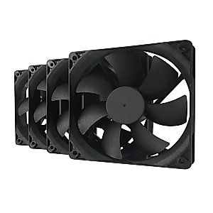 4 Pack Silent Fan for Computer Cases, Mining Rig, CPU Coolers, Computer Cooling Fan, Long Life Bearing, PC Case Fan, 120mm Case Fan High Performance, 4-pin Connector