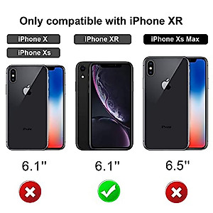 Seabaras iPhone XR Wallet Case with Credit Card Holder for Women Men PU Leather Wallet Case for iPhone XR Case 6.1 inch (Blue)