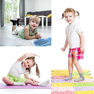 Kids Crew Socks, Mid Cut Socks for Toddler Kids Boys Girls(4-7 Years), 20 Pairs Athletic Mid Calf Socks Multipack