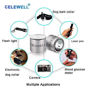 CELEWELL 6 Pack DL1/3N CR1/3N 3V Lithium Battery 170mAh【7-Year Warranty】