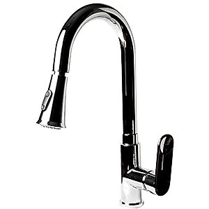 ALFI brand ABKF3480-PC Kitchen Faucet, 15.25"H, Polished Chrome