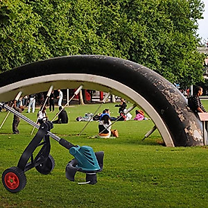 FEBUD Universal String Trimmer Wheel for Cordless Grass Eater, Adjustable Support Auxiliary Wacker Attachment