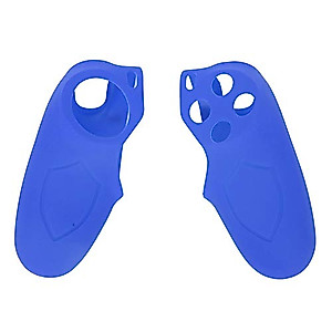 Shipenophy Protection Cover Soft Material Silicone Professional Manufacturing Delicate Designed Gamepad 1 Pair Split Scratchproof for PS4(sea ​​Blue)