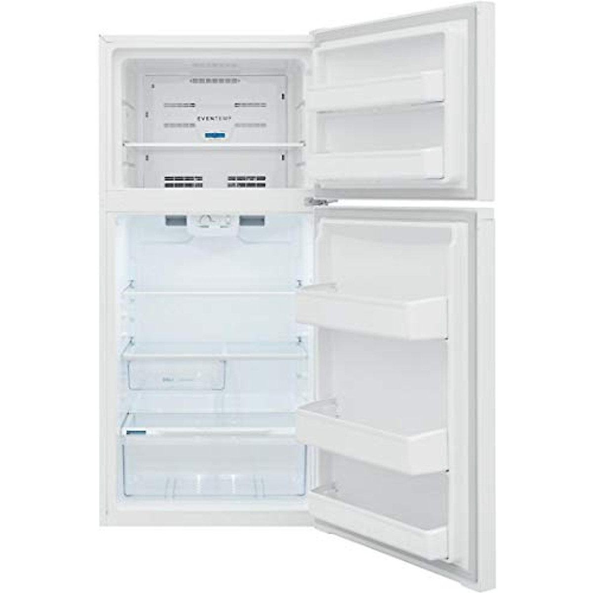 Frigidaire FFTR1425VW 28" Top Freezer Refrigerator with 13.9 cu. ft. Capacity, EvenTemp Cooling System, Humidity Controlled Crisper Drawer, Auto Close Doors, ADA Compliant, in White