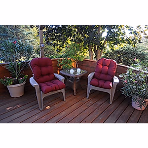 College Covers Indoor/Outdoor Adirondack Patio Seat Cushion, 1 Count (Pack of 1), Burgundy