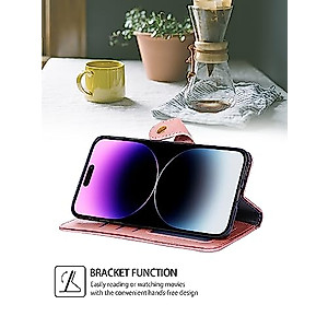 Arseaiy Case for Samsung Galaxy Note 10 Lite/A81/M60S Flip Phone Case PU Leather Zipper Pocket Wallet Case Cover with Card Holder Kickstand Shell Pink