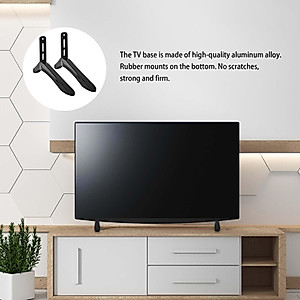 TV Stand, Base Table Top TV Stand, TV Legs TCL LCD LED Flat Screen TVs, TV Stand Mount Legs with Screws, Suitable for Small Sized TVs