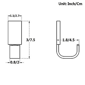 Flybath Coat Hook Brass Robe Towel Hooks Contemporary Style Matte Black Finish Wall Mounted - 3 Pack