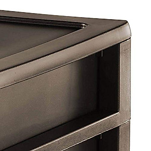 Sterilite Medium Weave Craft Office Supplies 3 Drawer Storage Organizer (8 Pack)