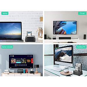 WAVLINK USB 3.0 to SATA I/II/III Dual Bay External Hard Drive Enclosures Docking Station for 2.5/3.5inch HDD SSD,Offline Clone,OTG,Supports UASP(up to 6Gbps) for Windows, Mac OS and Linux