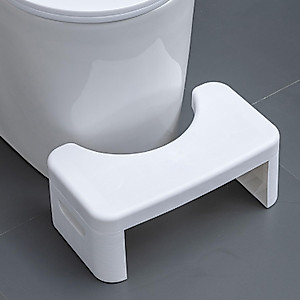 Toilet Step Stool, Toilet Assistance Steps, Bathroom Toilet Stool, Kids Tot Step Stool, Foldable Toilet Stool, Fits All Toilets, Folds for Easy Storage, White